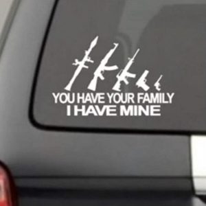 Gun Family Car Decals - Shut Up And Take My Money