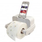 Bluetooth iPhone Stereo Toilet Paper Holder - Shut Up And Take My Money