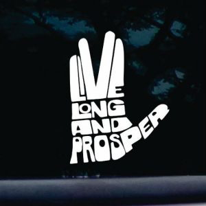Spock Live Long And Prosper Decal - Shut Up And Take My Money
