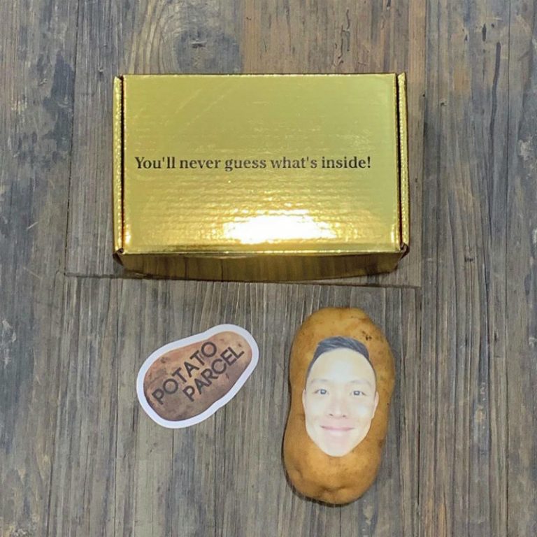 Potato Parcel Will Send Someone A Potato With A Face Or Message On It ...