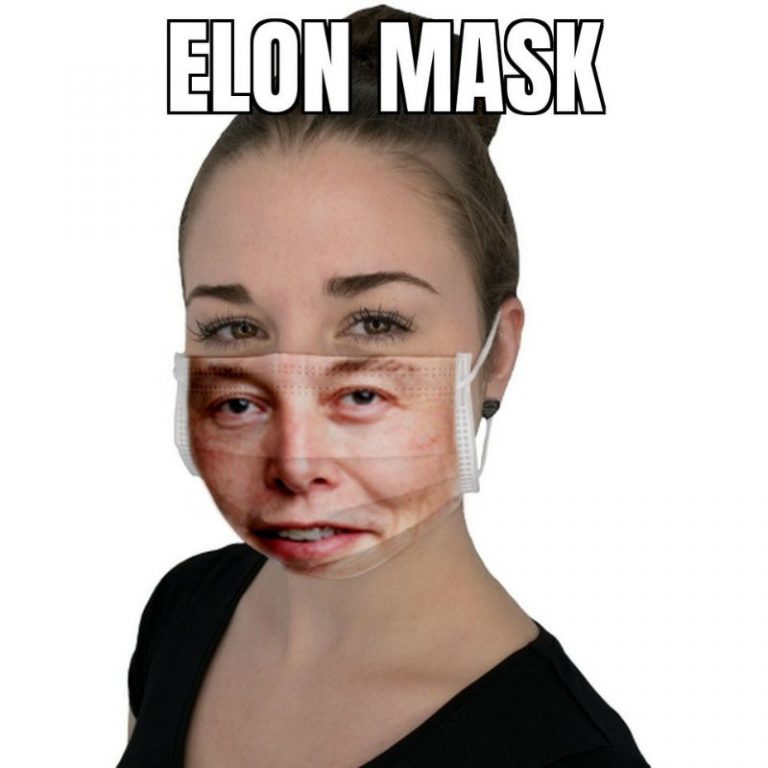 Elon Mask - Elon Musk Face Mask - Shut Up And Take My Money