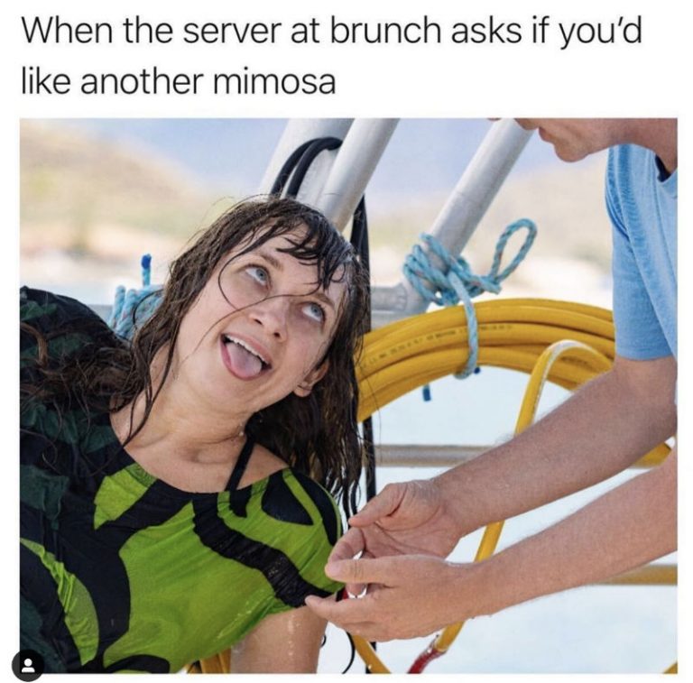 When The Server At Brunch Asks If You'd Like Another Mimosa - Meme ...