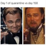 Day 1 Of Quarantine Vs Day 158 - Meme - Shut Up And Take My Money