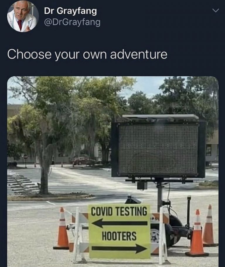 Covid Testing Or Hooters - Meme - Shut Up And Take My Money
