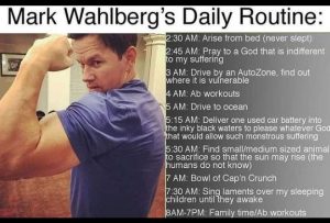 Mark Wahlberg's Daily Routine - Meme - Shut Up And Take My Money