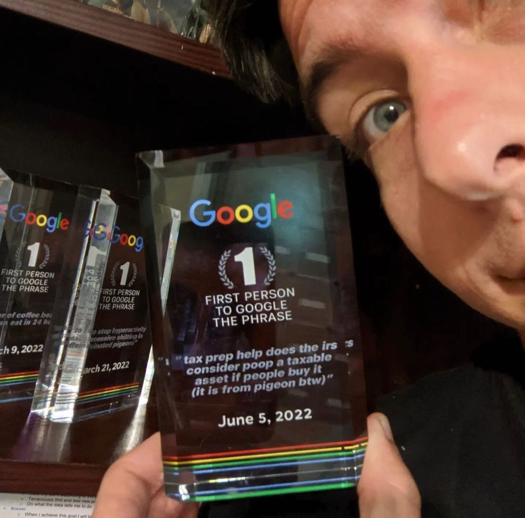 First Person To Google The Phrase Awards - Shut Up And Take My Money