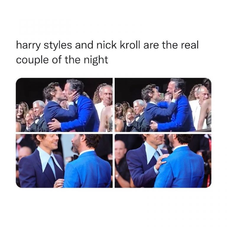 Harry Styles Kisses Nick Kroll - Meme - Shut Up And Take My Money