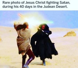 Rare Photo Of Jesus Christ Fighting Satan - Meme - Shut Up And Take My ...