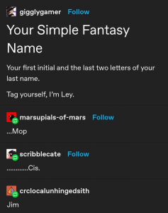 Your Simple Fantasy Name - Jim Meme - Shut Up And Take My Money