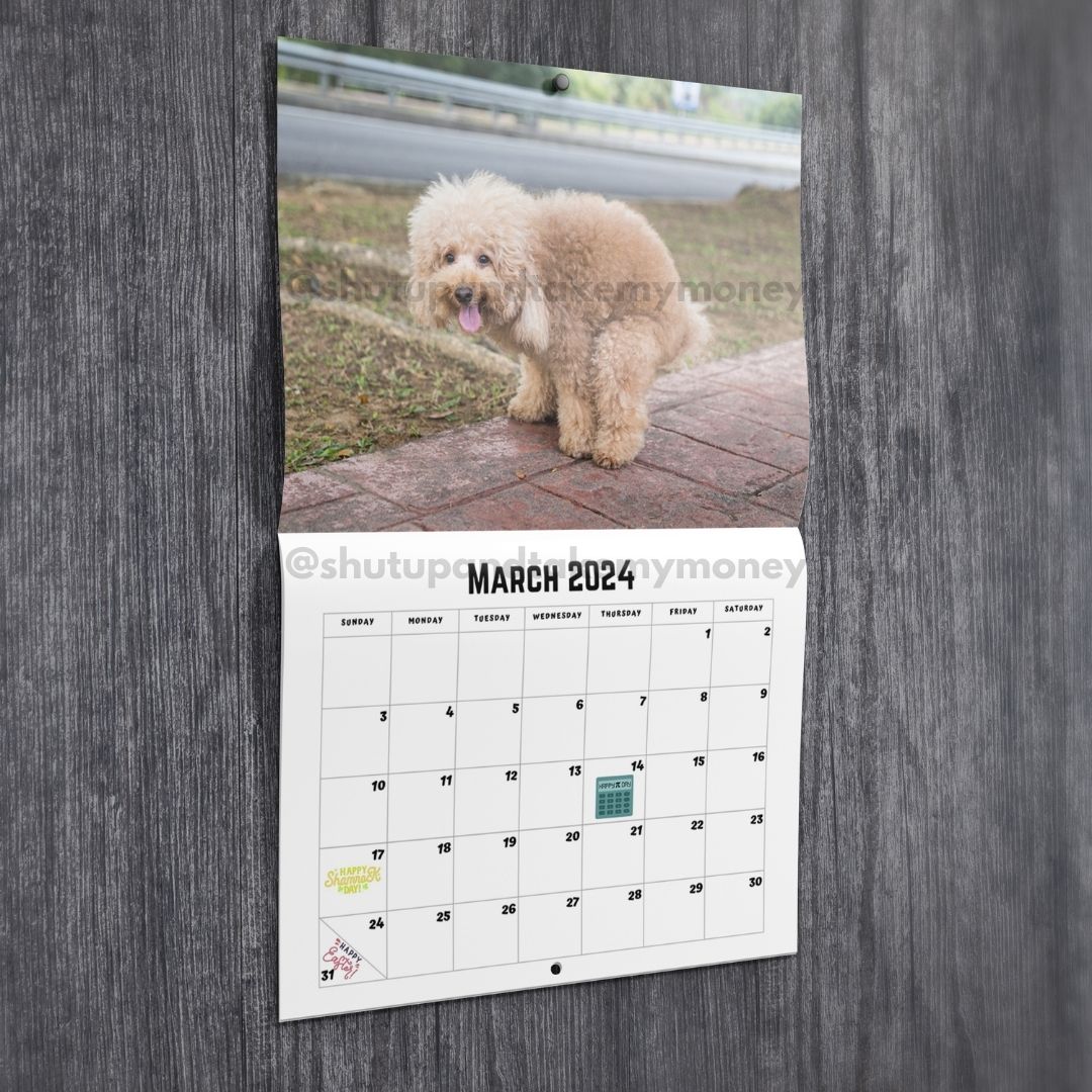 Cute Puppies 2024 Prank Calendar - Shut Up And Take My Money