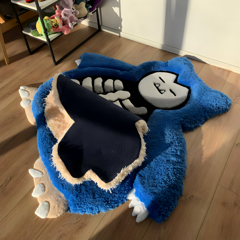 Snorlax Tufted Fluffy 3d Skeleton Rug - Shut Up And Take My Money