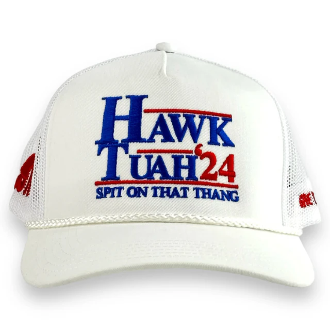 Hawk Tuah 24 Hat: Custom Embroidered Five Panel - Shut Up And Take My Money
